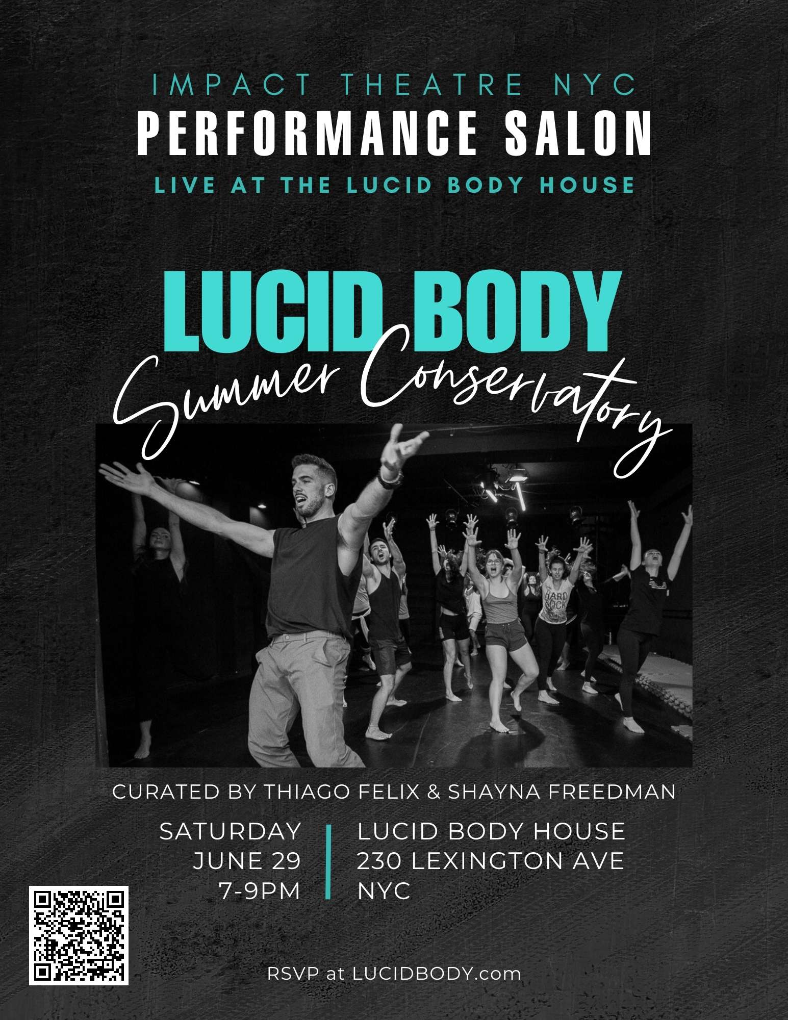 Performance Salon: LUCID BODY Summer Conservatory - Lucid Body | Acting ...
